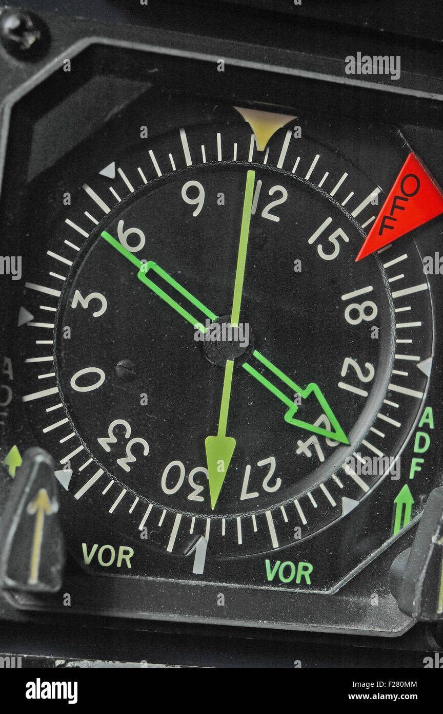 compass on aircraft instrument panel Stock Photo - Alamy