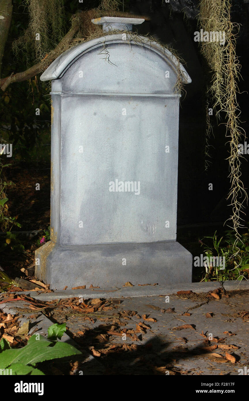 old nameless tombstone in cemetery setting Stock Photo - Alamy