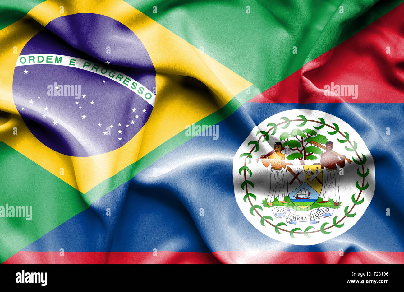 Brazil belize flag hi-res stock photography and images - Alamy