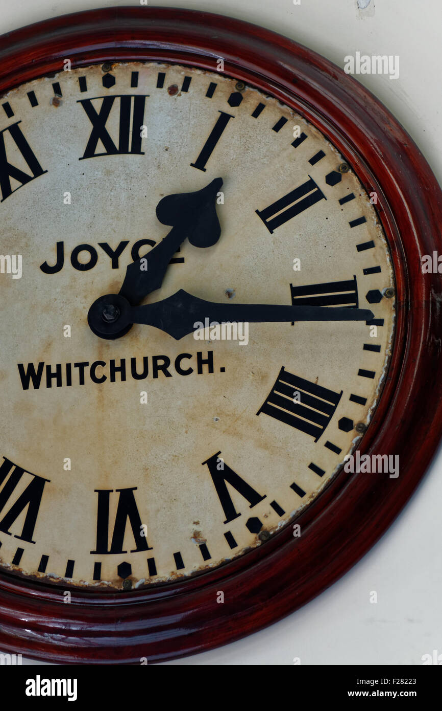 Clock old wooden antique hi-res stock photography and images - Alamy