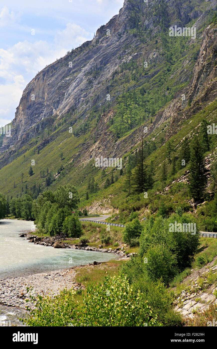 Beautiful views of River Chuya near Chuysky Trakt Stock Photo - Alamy