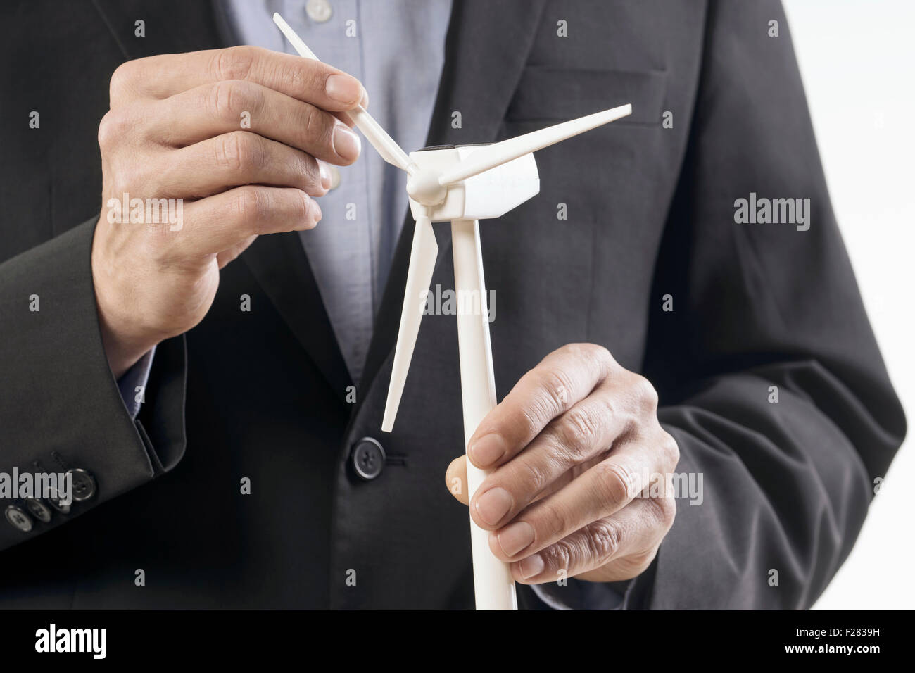 Small wind turbine hand hi-res stock photography and images - Alamy