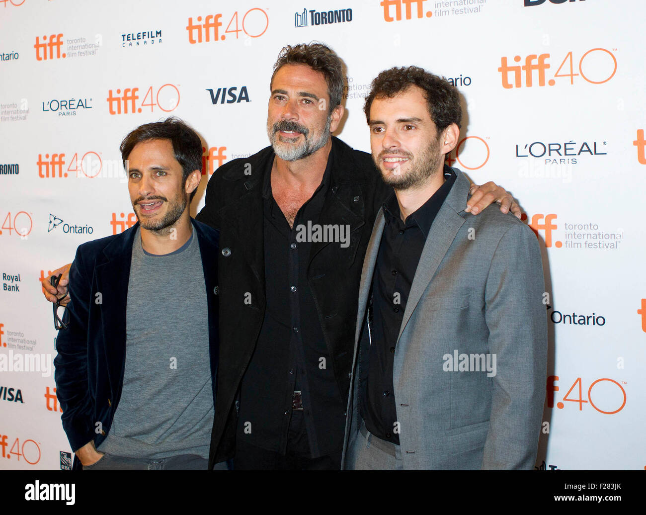 Toronto, Canada. 13th Sep, 2015. (L-R) Actors Gael Garcia Bernal and ...