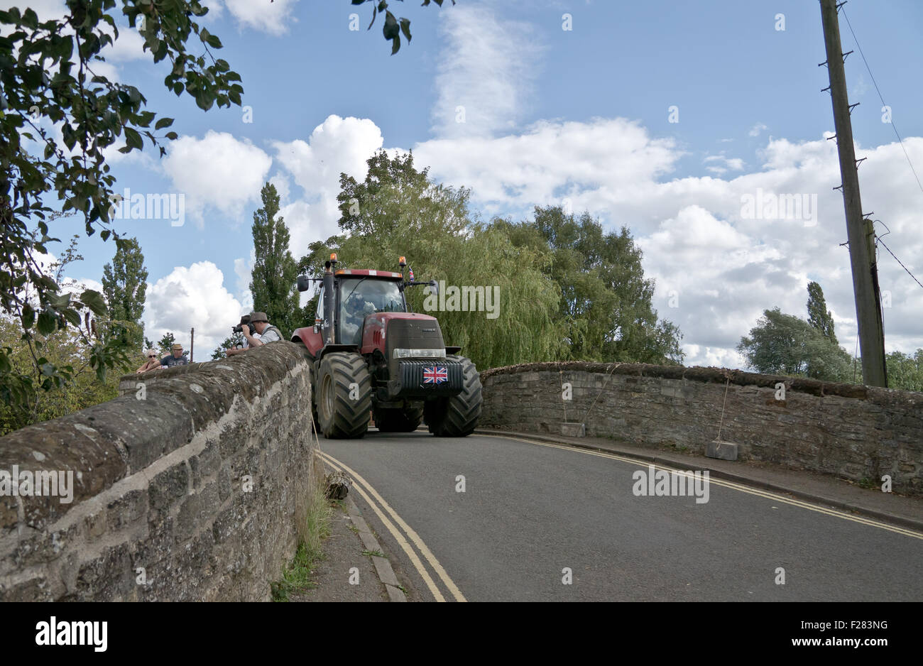Tractor crossing hi-res stock photography and images - Alamy