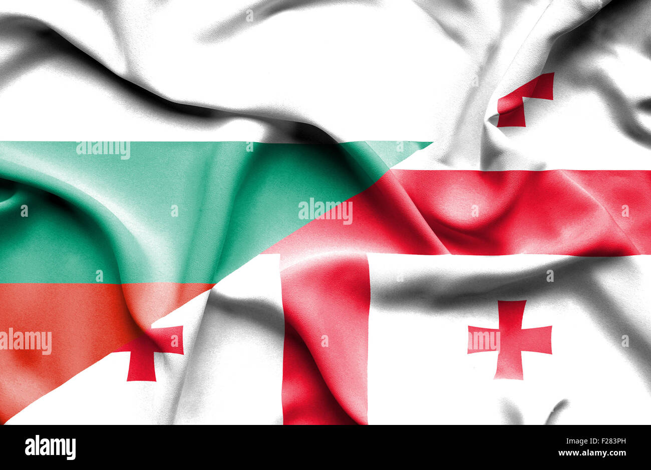 Georgia bulgaria flag hi-res stock photography and images - Alamy