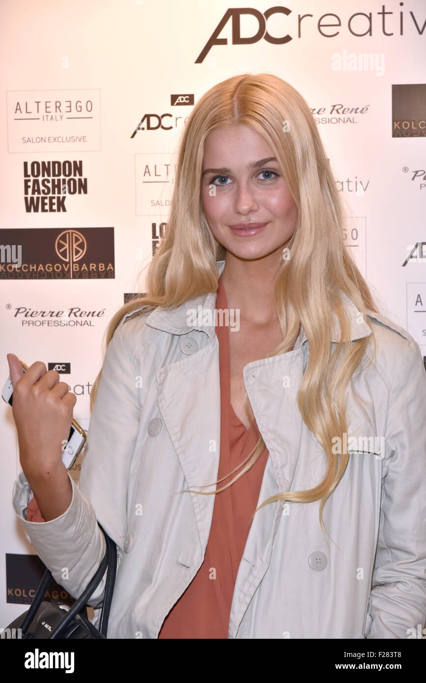 London, UK. 18th September, 2015. Becky Dejong is a model attends the ...
