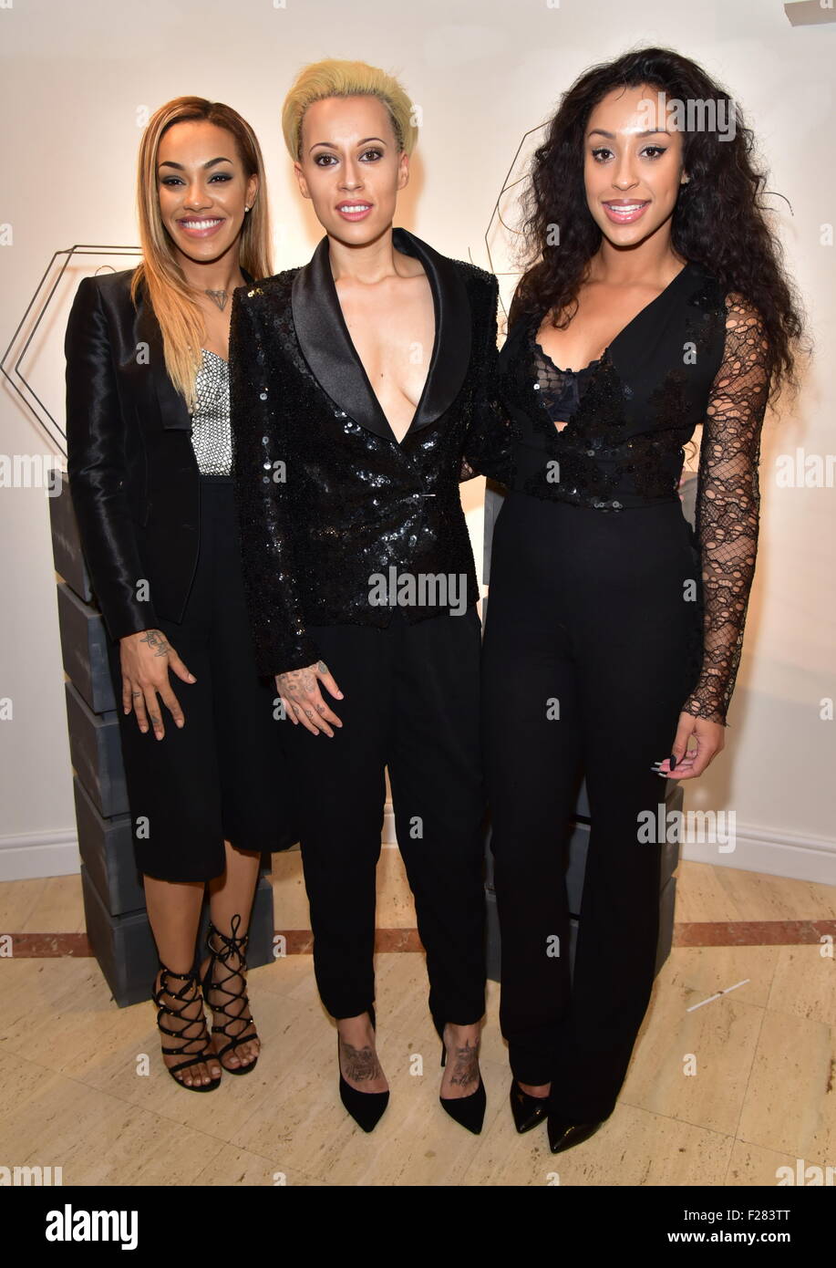 London, UK. 18th September, 2015. Girls band Stooshe attends the Gemma ...