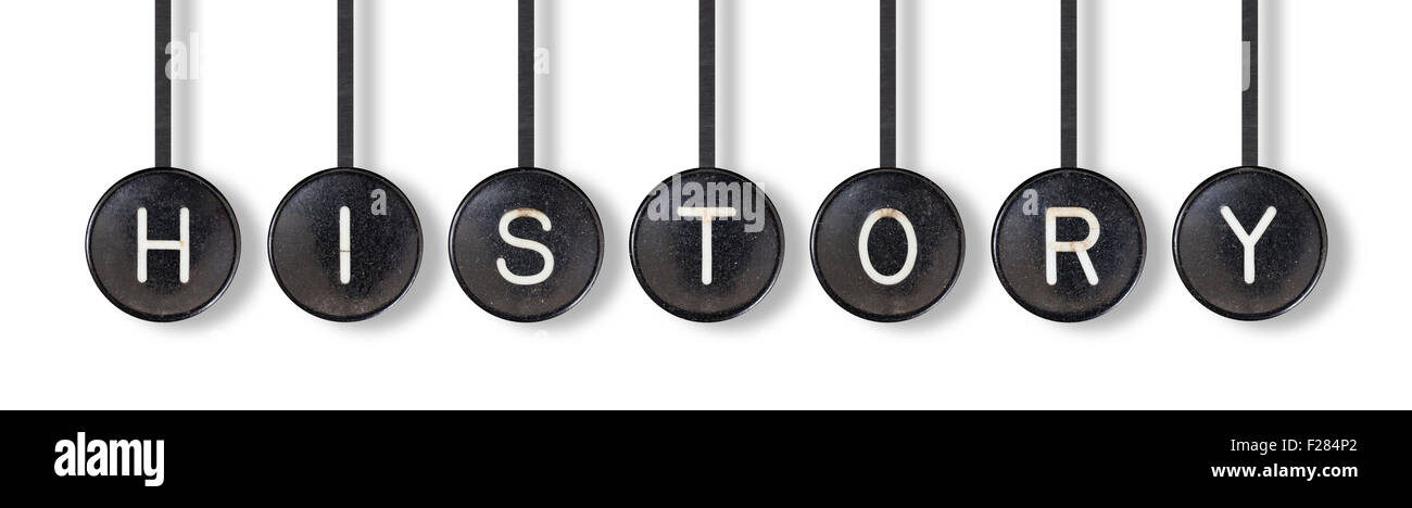 Typewriter buttons, isolated on white background - History Stock Photo ...