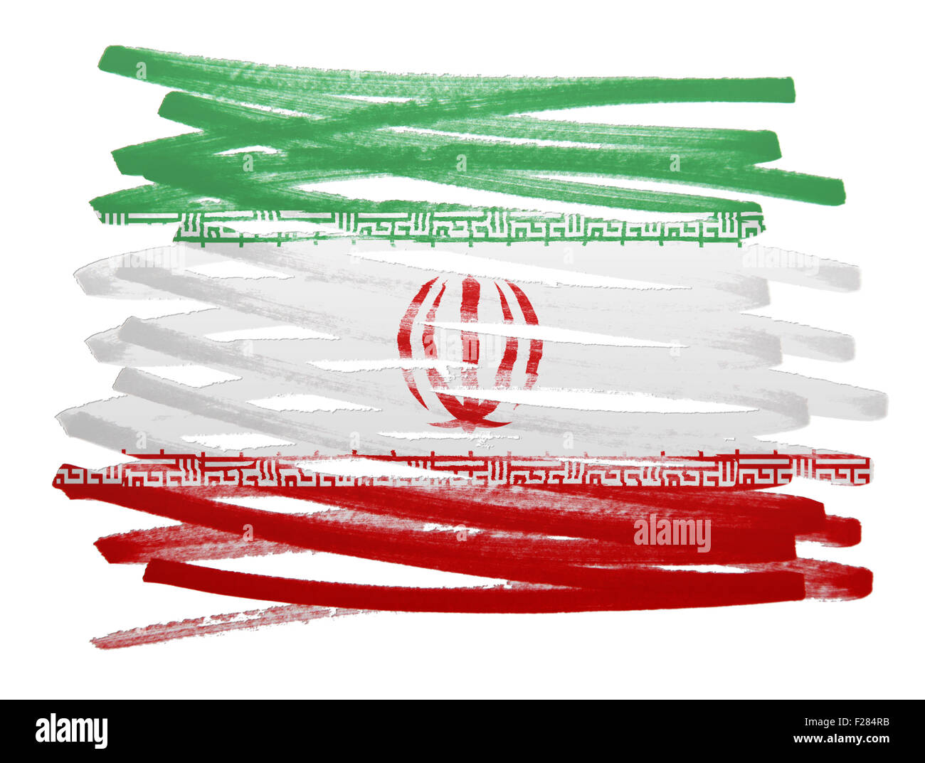 Iran map flag hi-res stock photography and images - Alamy