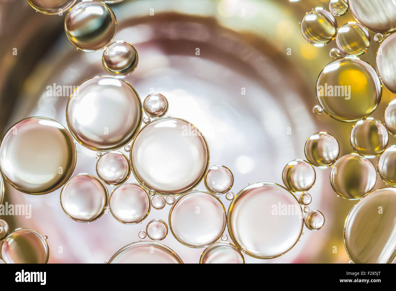 water bubbles abstract light illumination Stock Photo - Alamy