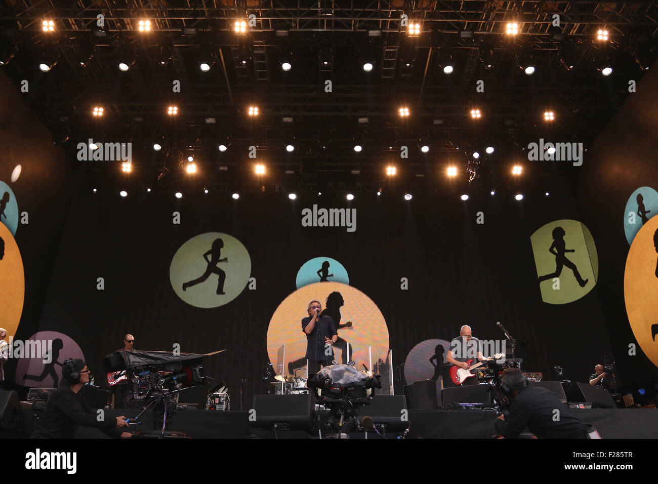 LONDON, UK, 26th June 2015: The Who on stage at the British Summer Time ...
