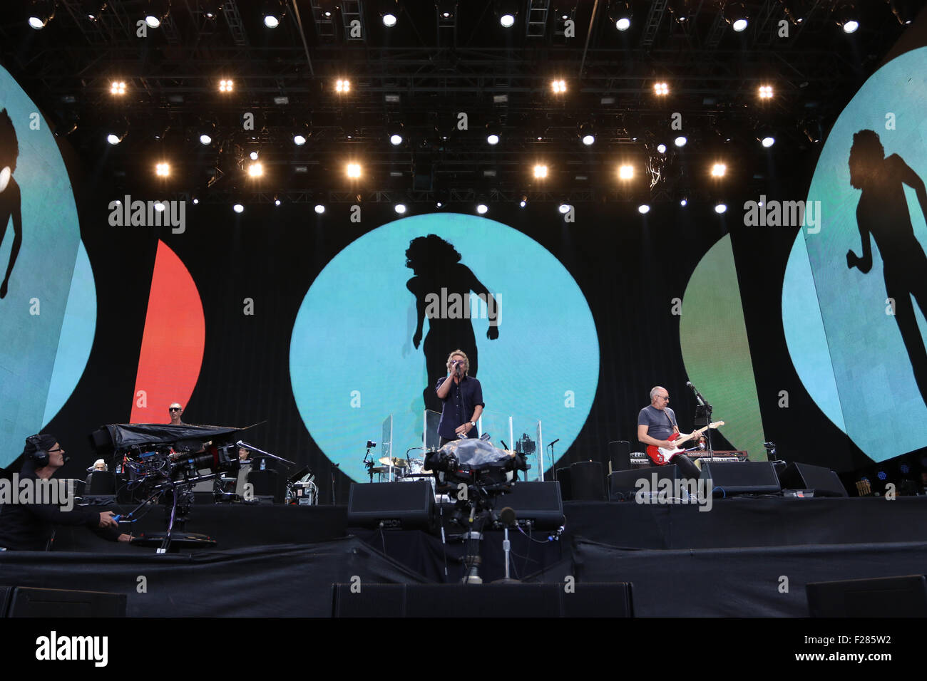 LONDON, UK, 26th June 2015: The Who on stage at the British Summer Time ...