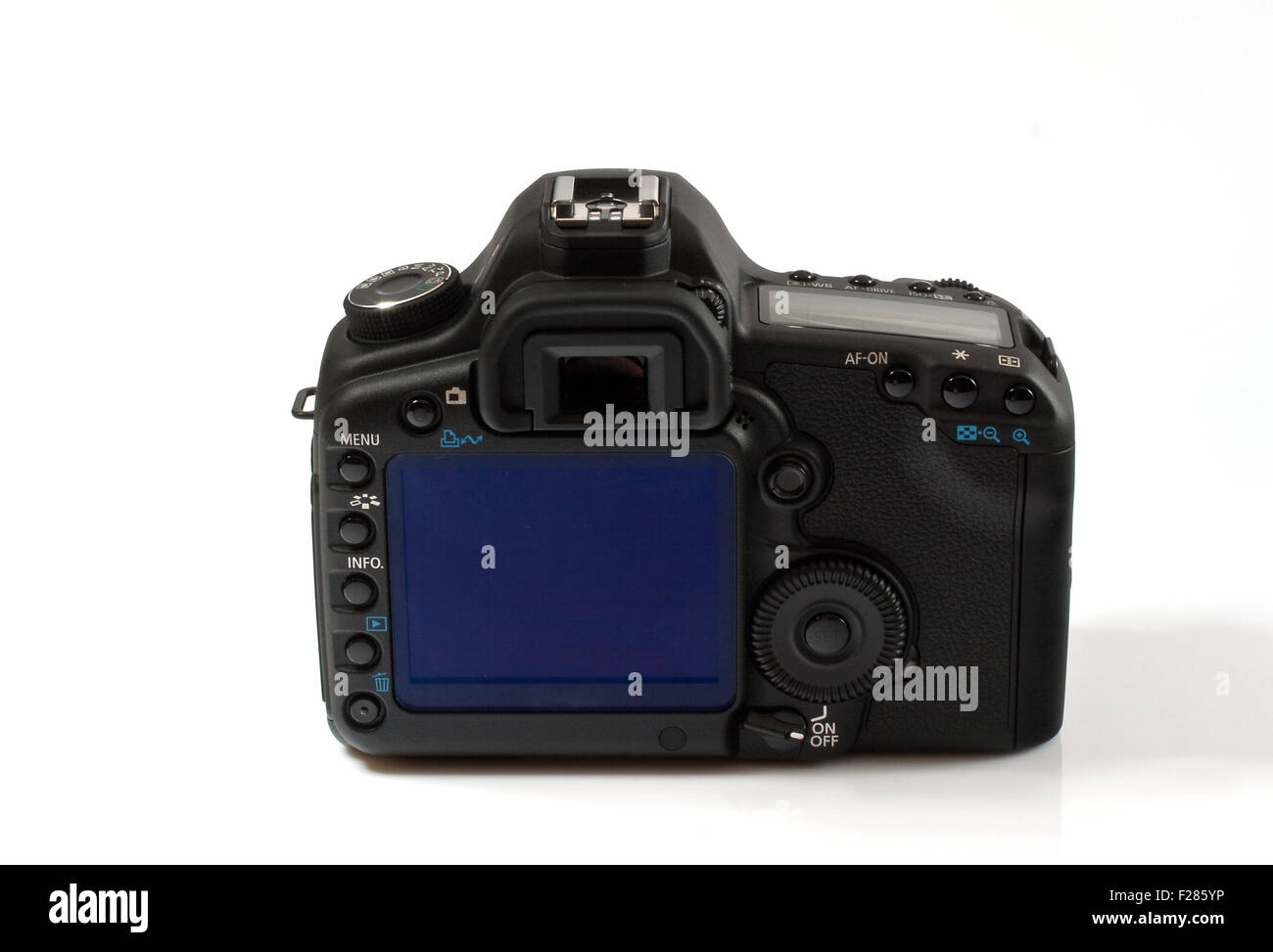 Digital SLR camera isolated on white background Stock Photo - Alamy