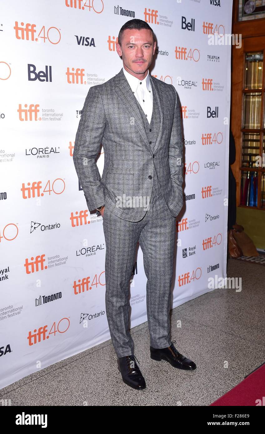 Toronto, ON. 13th Sep, 2015. Luke Evans at arrivals for HIGH-RISE ...