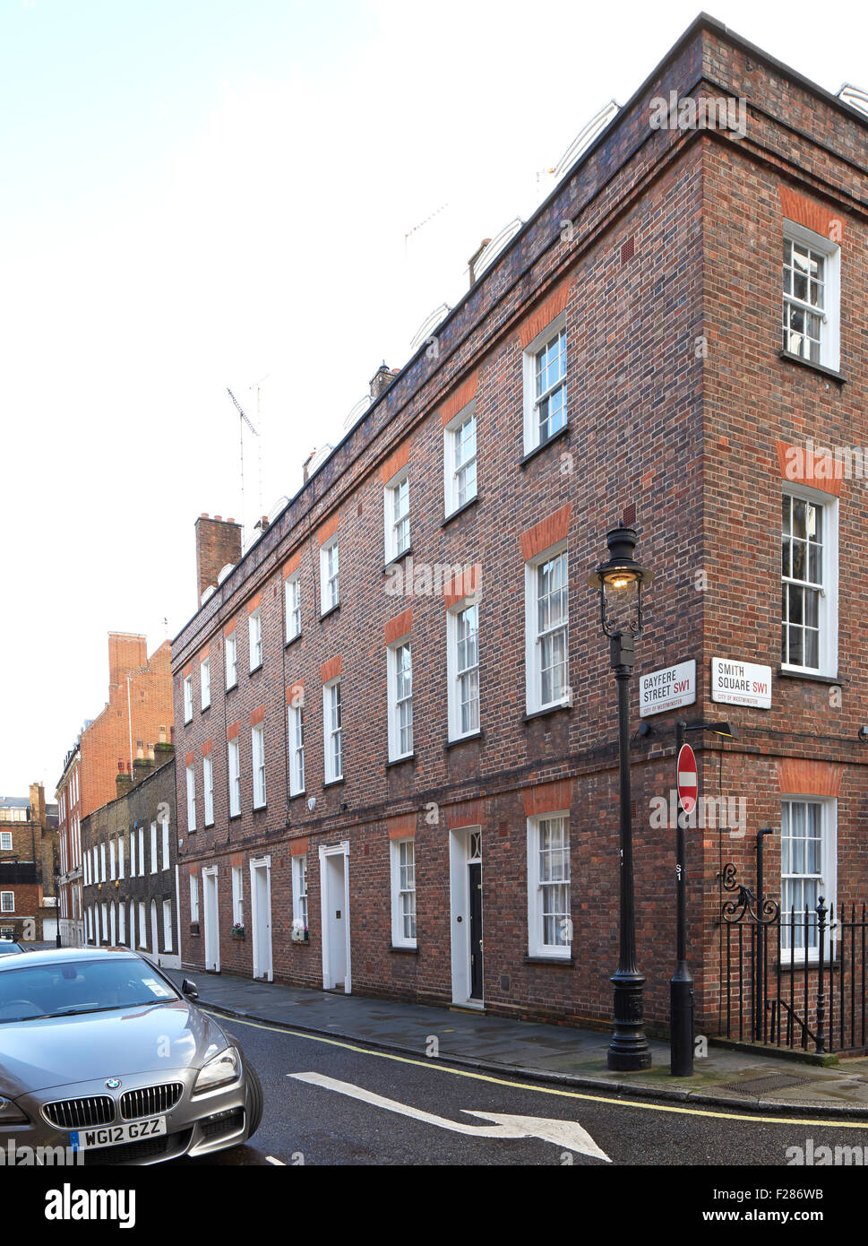 Exterior View with street scene. Westminster Terraced House, London ...