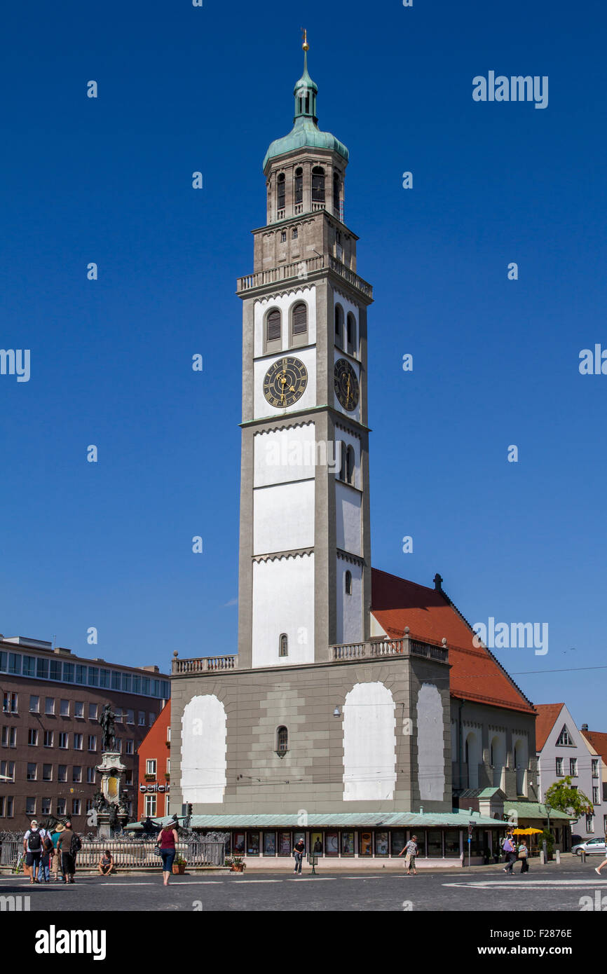 Perlach Tower, Augsburg, Bavaria, Germany Stock Photo - Alamy