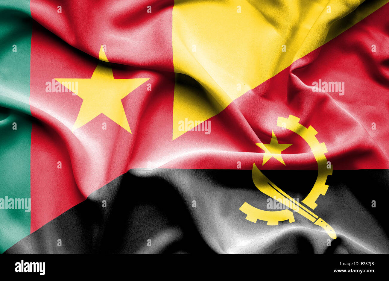 Angola cameroon flag hi-res stock photography and images - Alamy