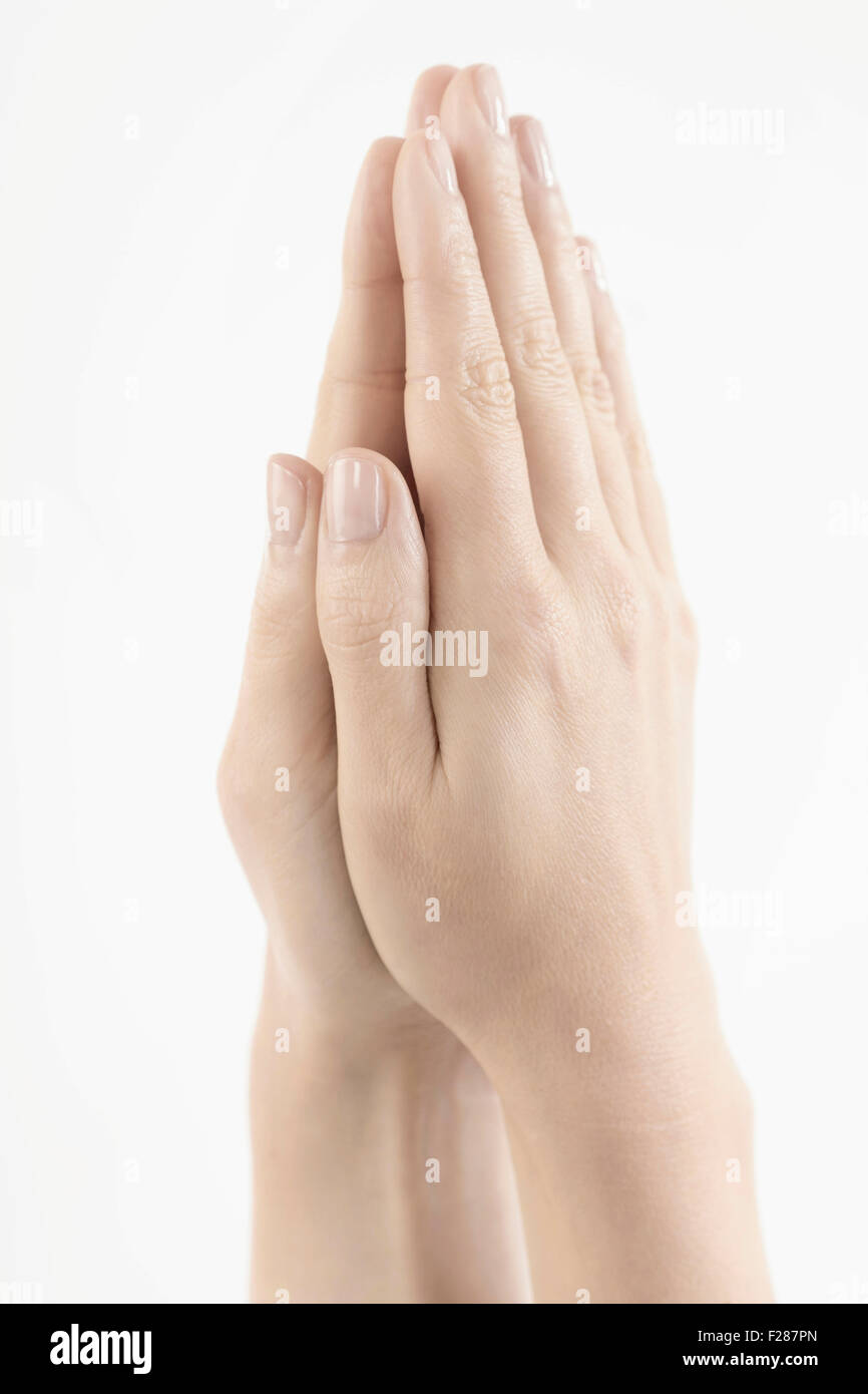 Praying hands close up hi-res stock photography and images - Alamy