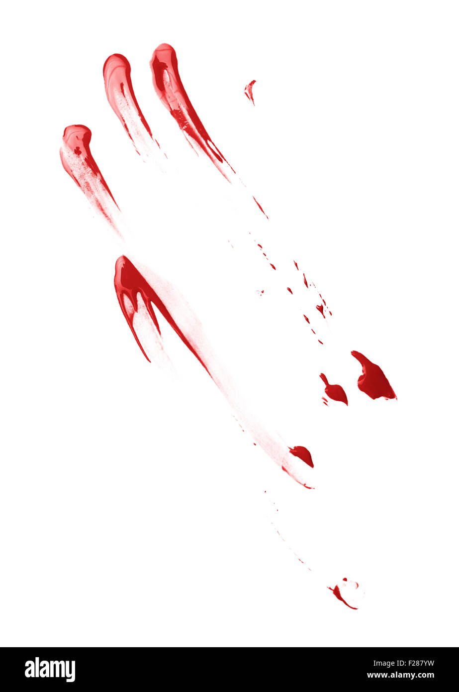 Blood smeared hand and hi-res stock photography and images - Alamy