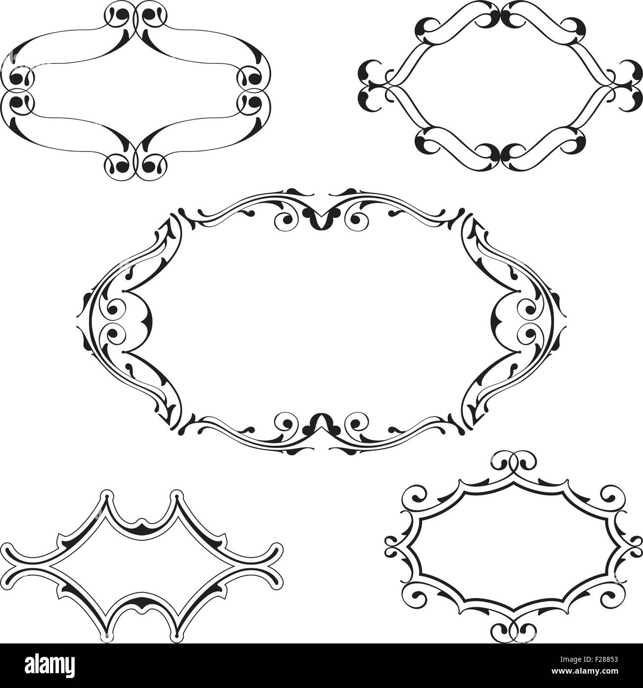 Simple Baroque Frame Vector