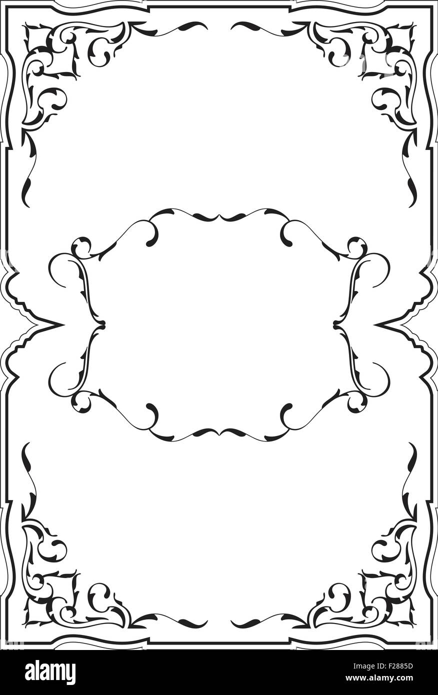 Baroque scroll Stock Vector Images - Alamy