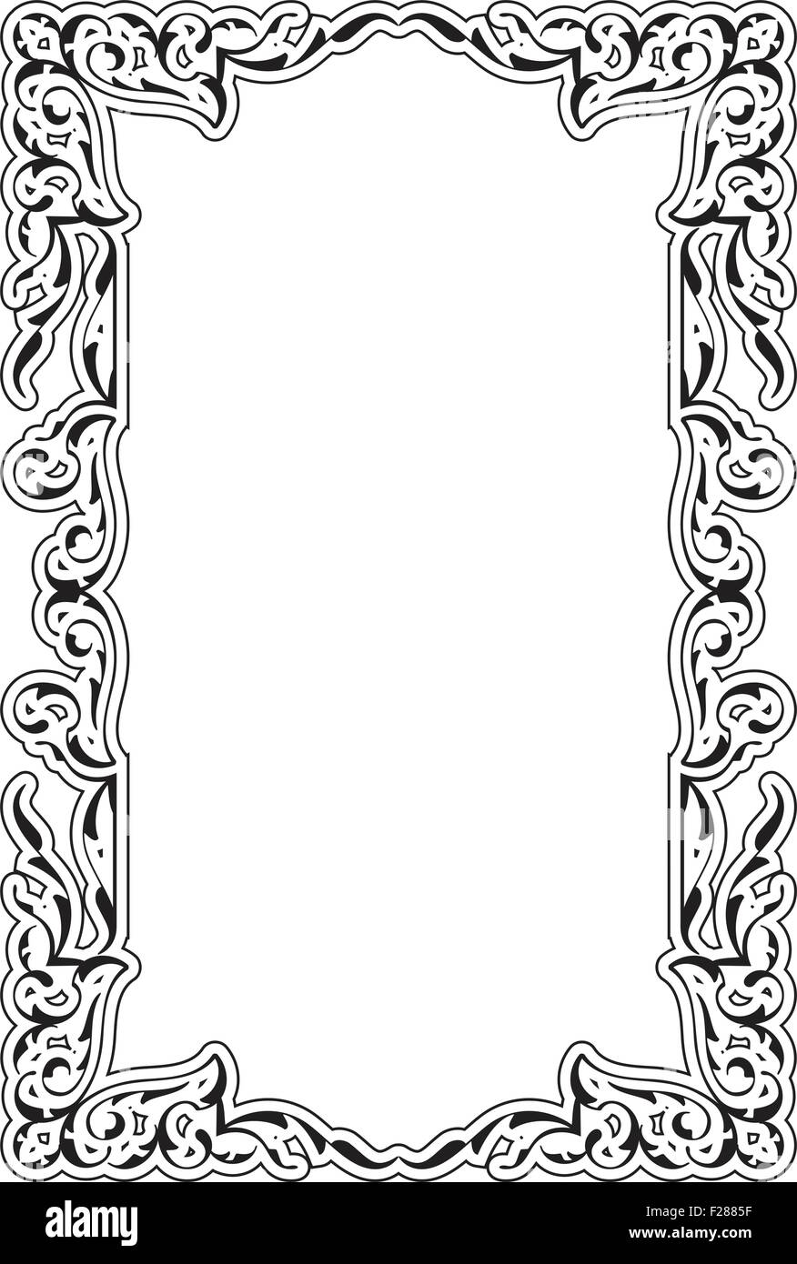 Scrolling floral pattern Stock Vector Images - Alamy