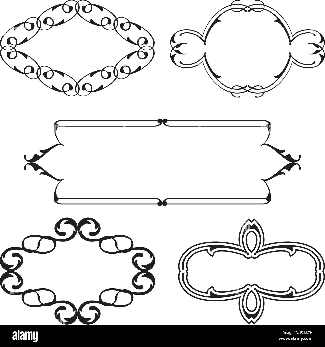 Simple Baroque Frame Vector
