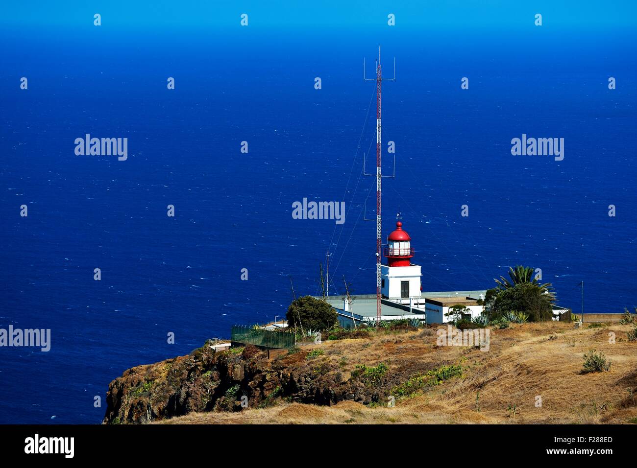 Lighthouse of Ponta do Pargo, the most western point of Madeira ...