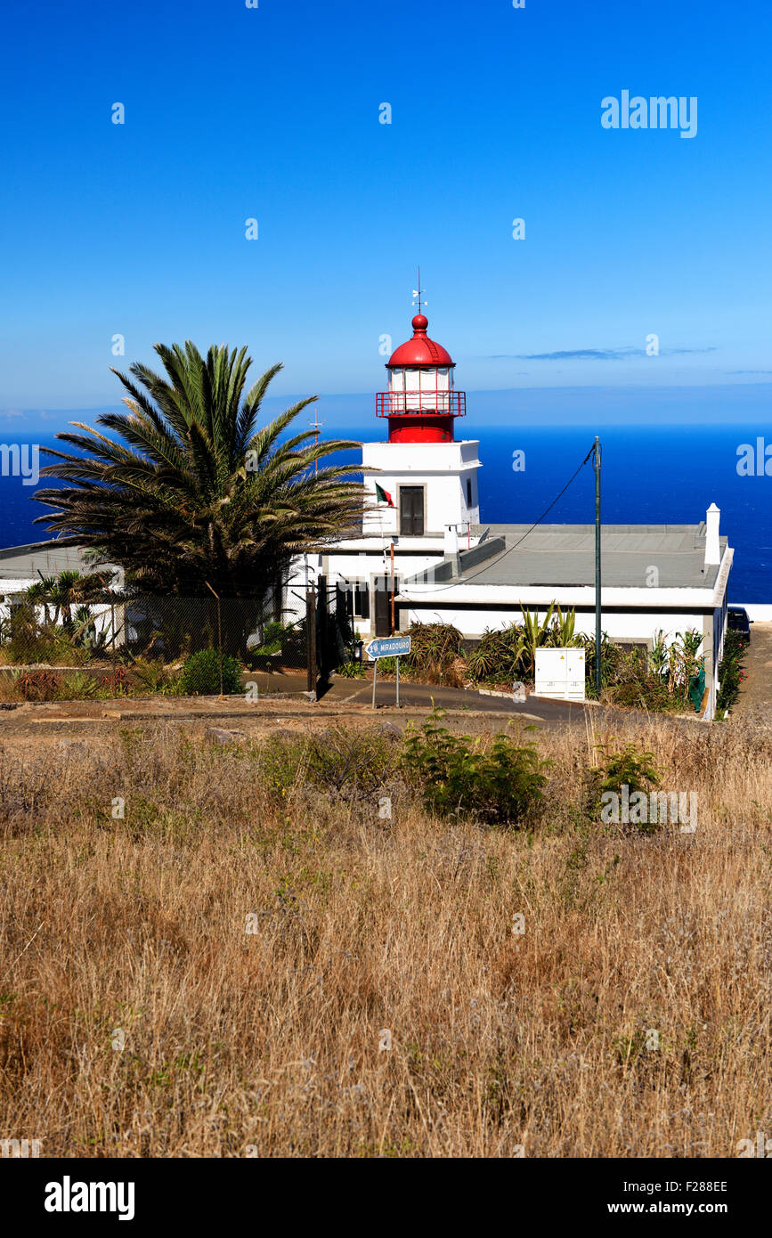 Lighthouse of Ponta do Pargo, the most western point of Madeira ...