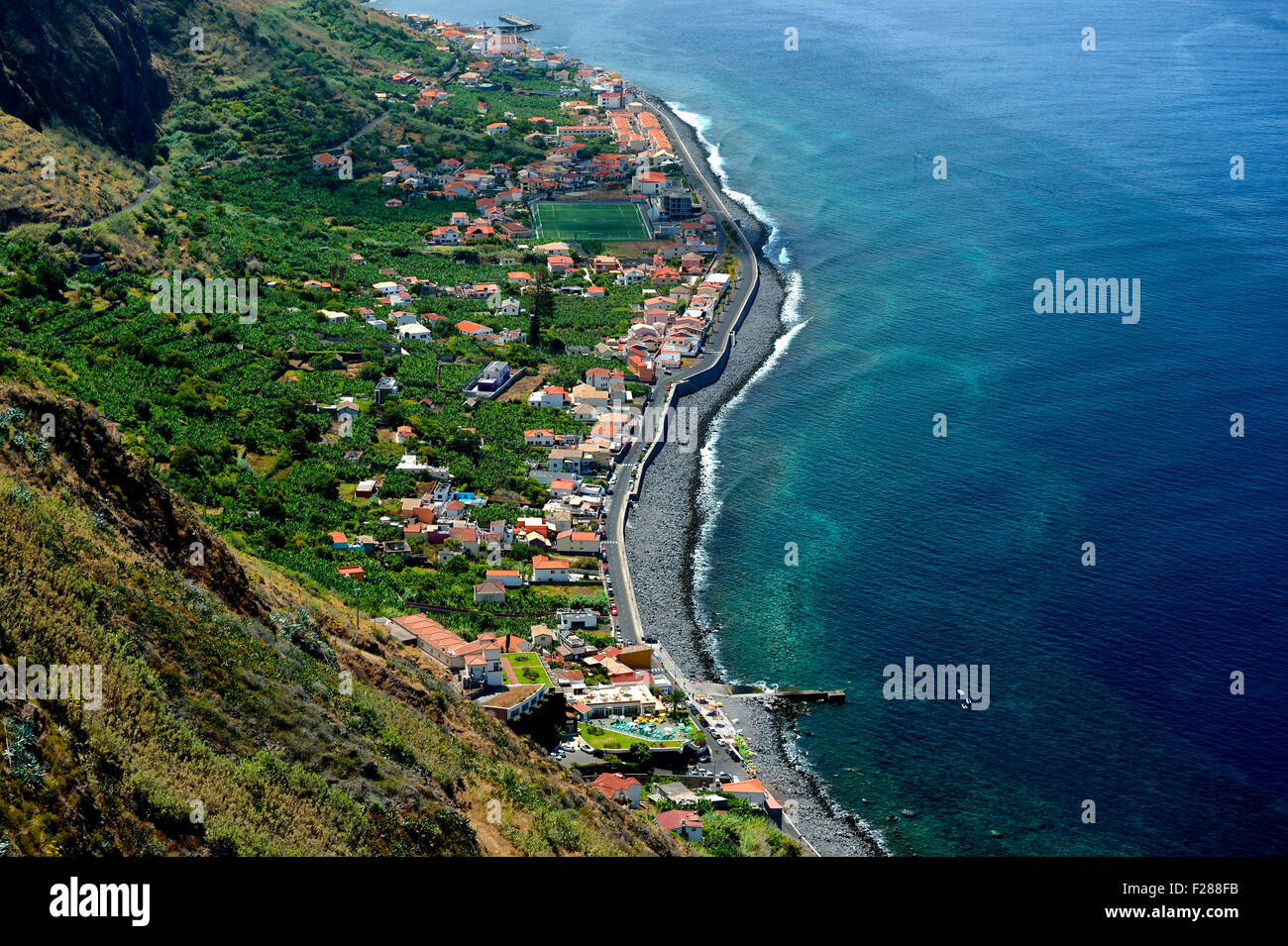 View of Paul do Mar, West Coast, Madeira, Portugal Stock Photo - Alamy