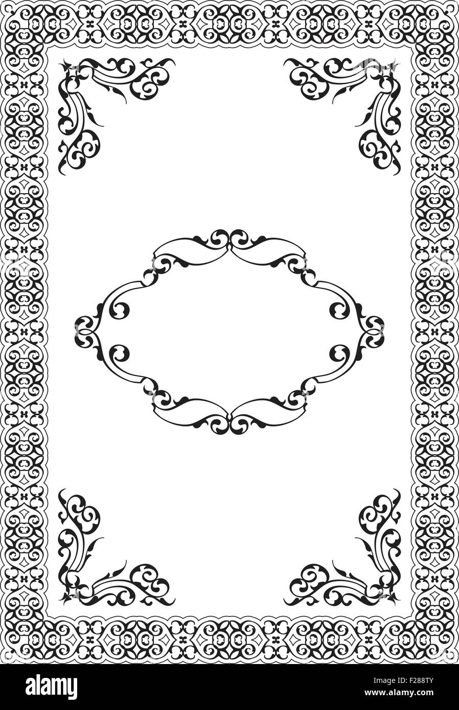 Baroque Cool Art Page is on white Stock Vector Image & Art - Alamy