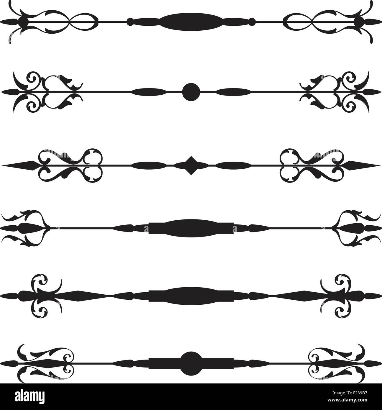 Baroque divide nice set is on white Stock Vector Image & Art - Alamy