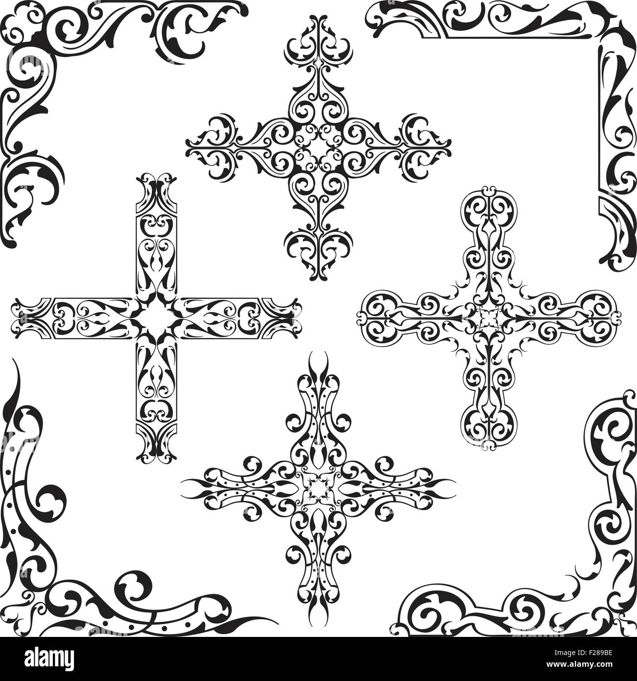 Premium luxury background set Black and White Stock Photos & Images - Alamy