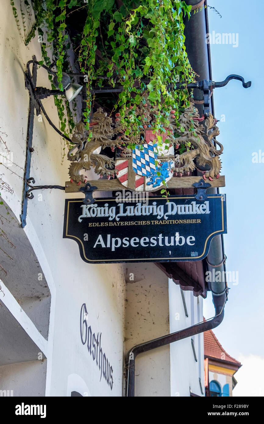 Konig Ludwig Dunkel sign. Alpseestube guesthouse accommodation in ...