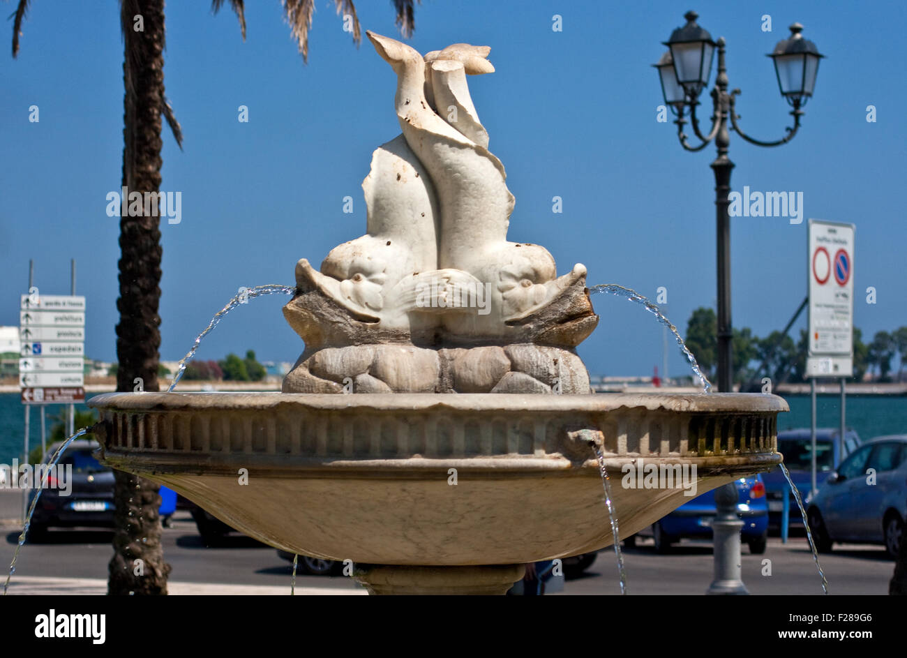 Fish statue in Brindisi - Italy Stock Photo - Alamy