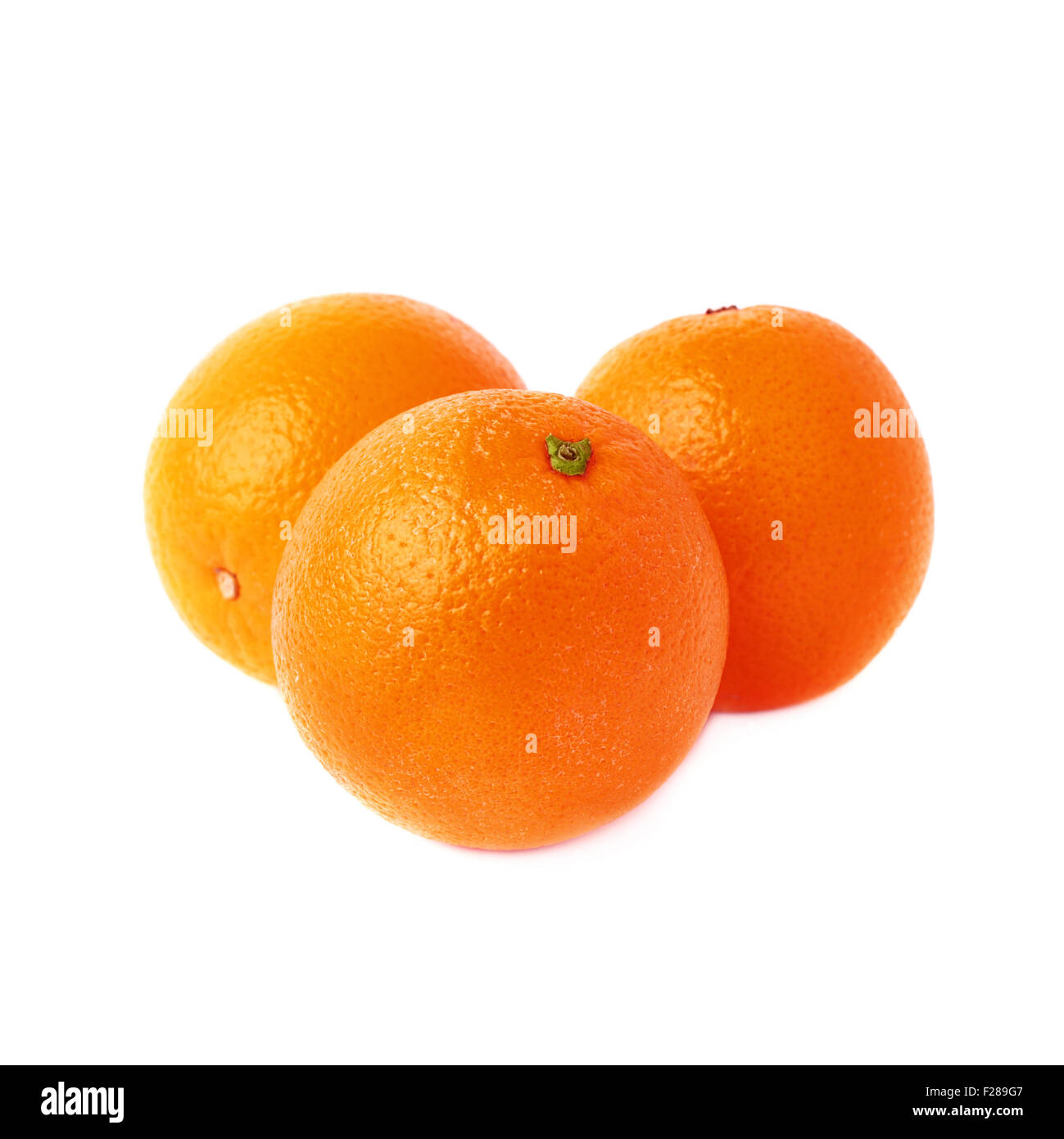 Pile of multiple ripe oranges, composition isolated over the white ...