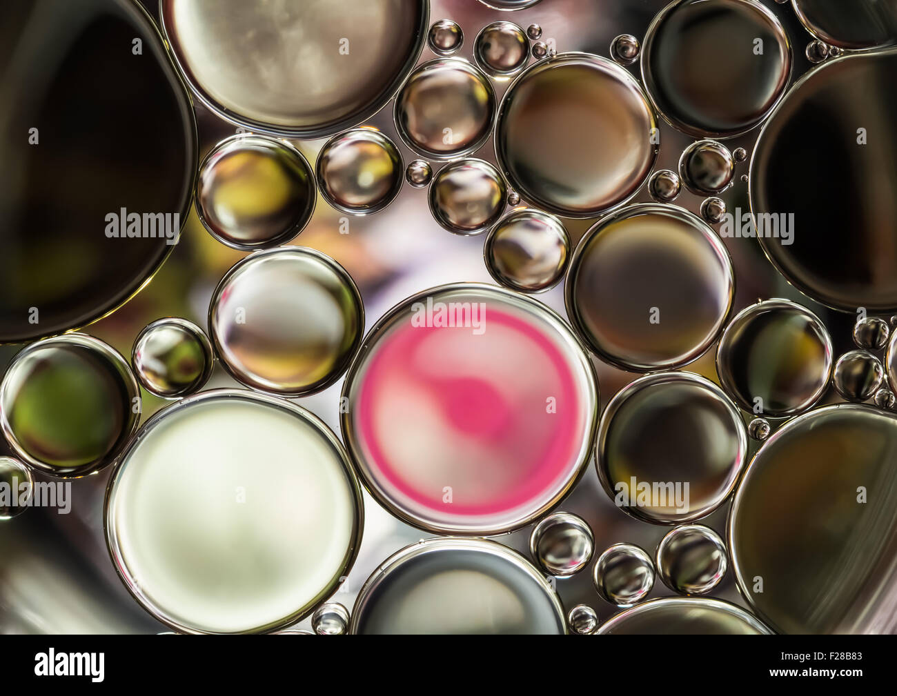 water bubbles abstract light illumination Stock Photo - Alamy