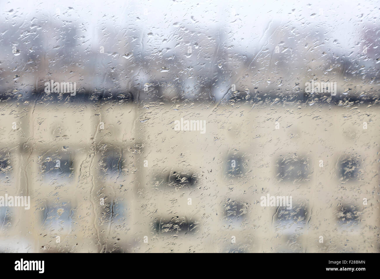 Raindrops on the window Stock Photo - Alamy