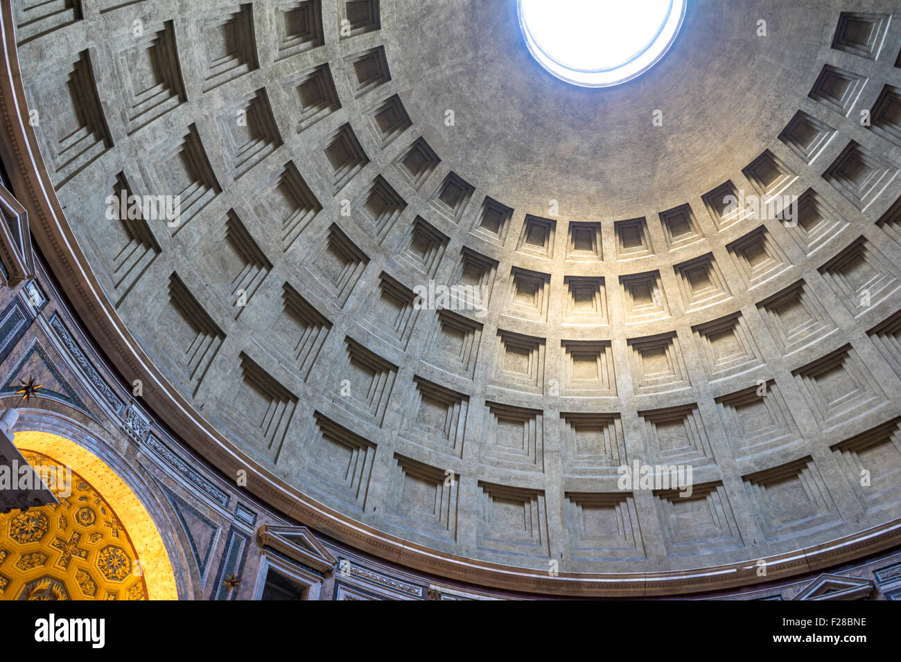 The ceiling of the Pantheon Stock Photo - Alamy