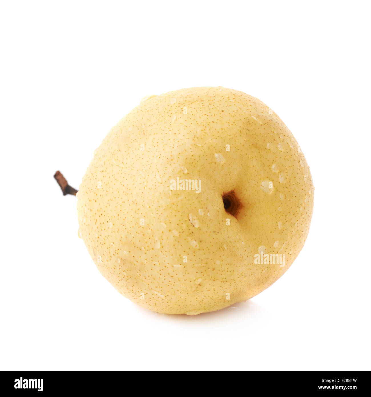 Yellow pear fruit isolated Stock Photo - Alamy
