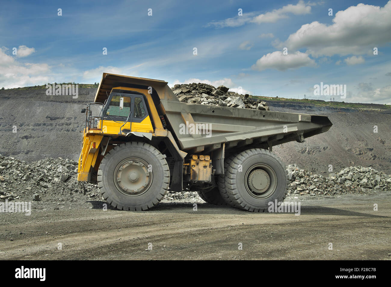 Mining vehicle loaded hi-res stock photography and images - Alamy