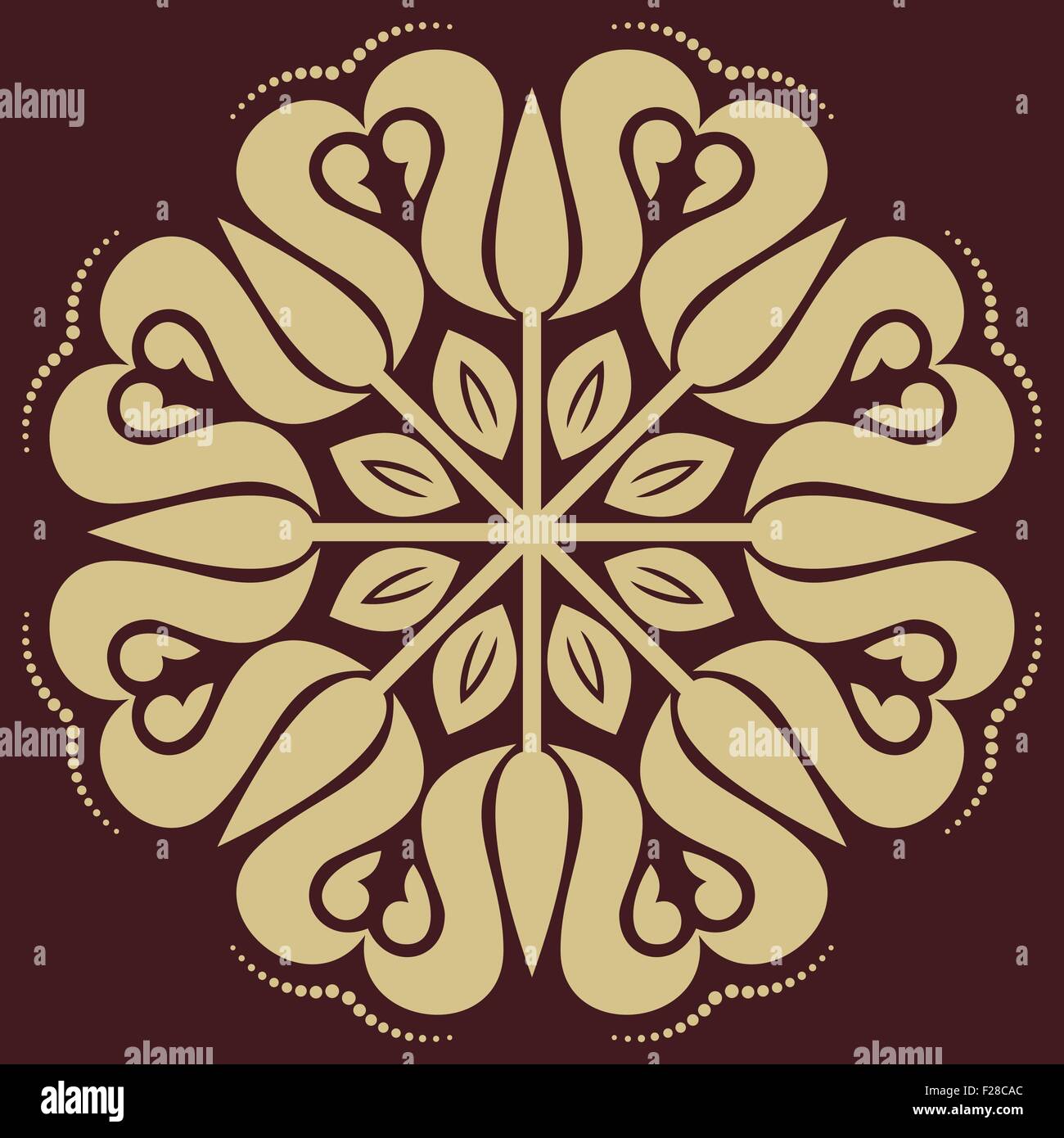 Floral Vector Abstract Pattern Stock Vector Image & Art - Alamy