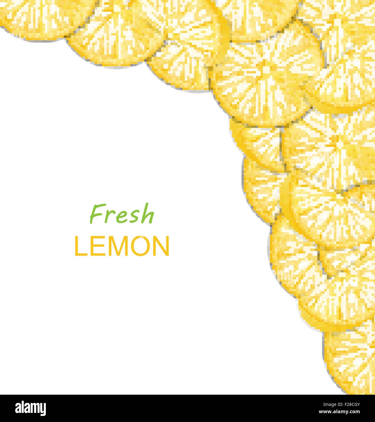 Lemon border hi-res stock photography and images - Alamy