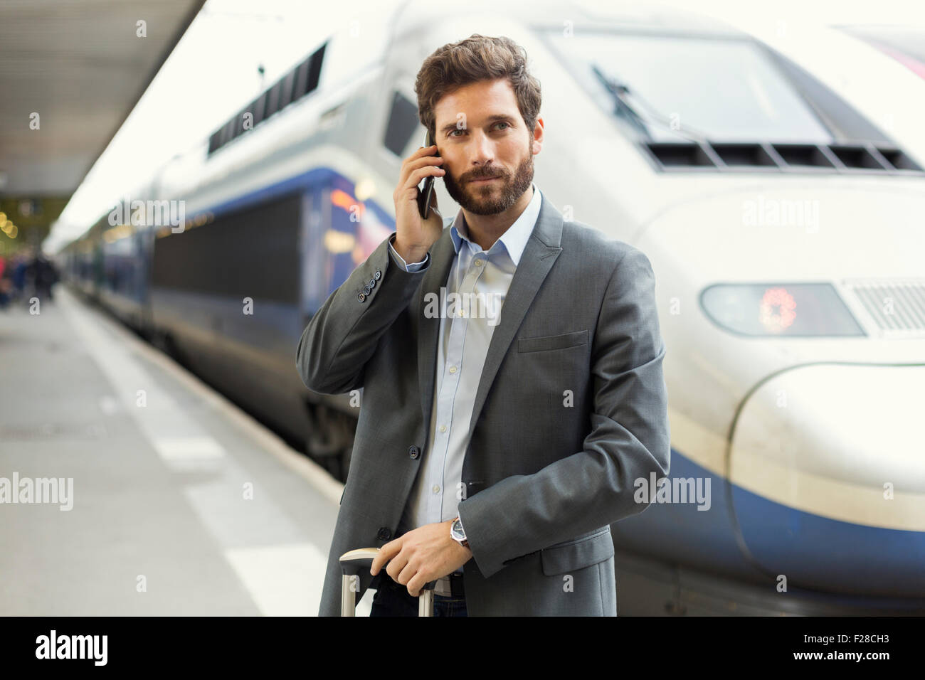 Male train station hi-res stock photography and images - Alamy