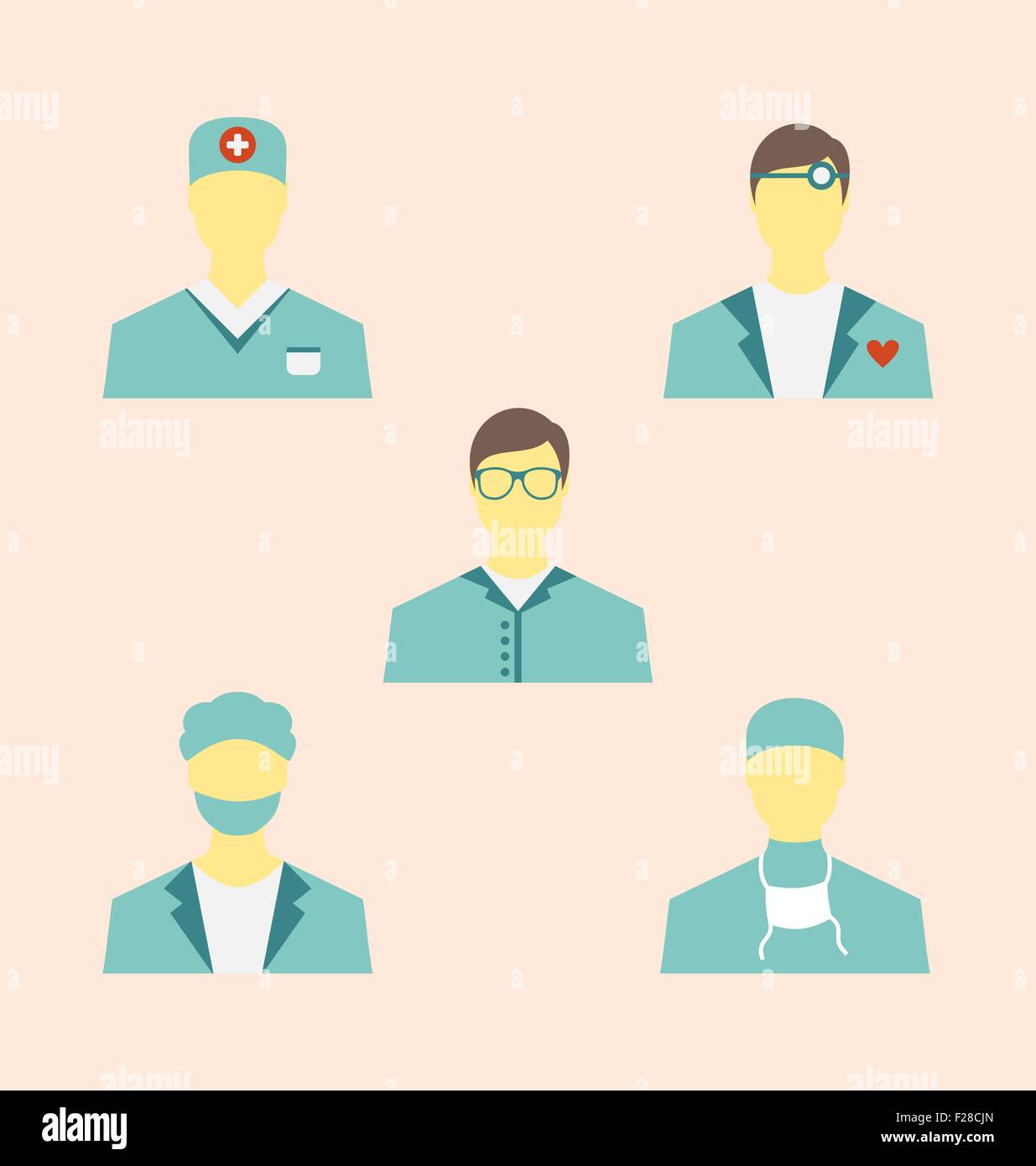 Medical employees Stock Vector Images - Alamy