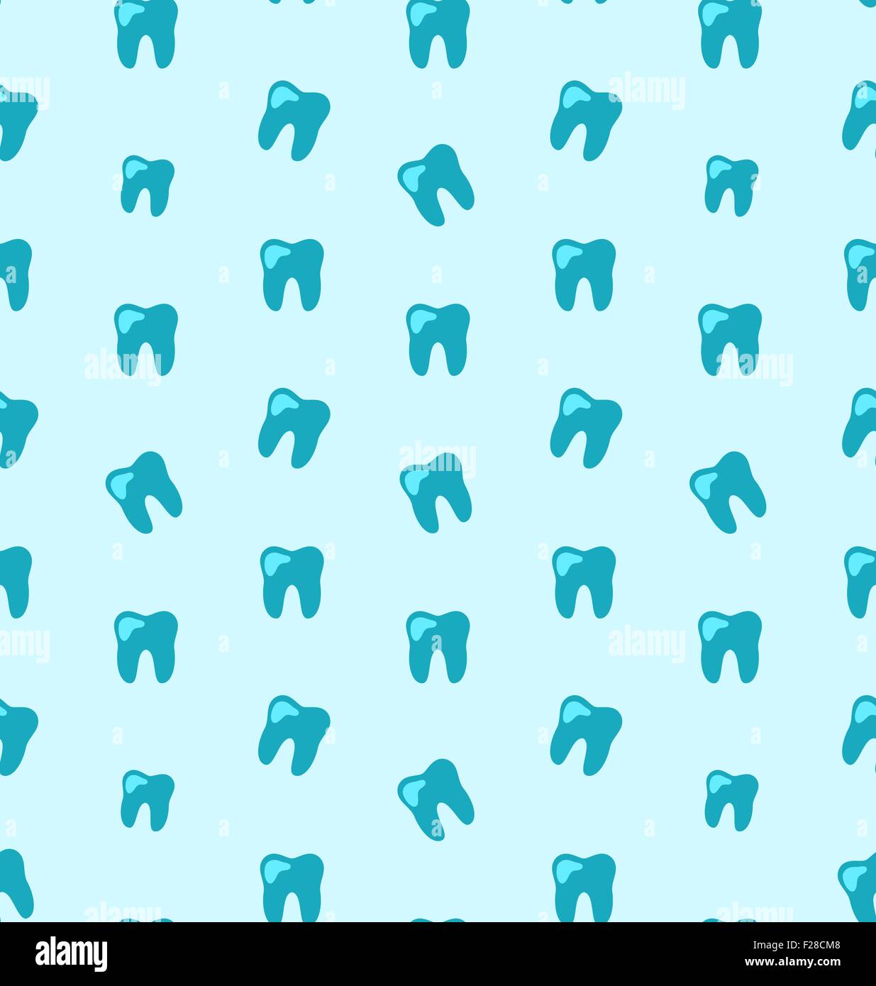 Seamless Texture with Tooth, Health Care Background Stock Vector Image ...