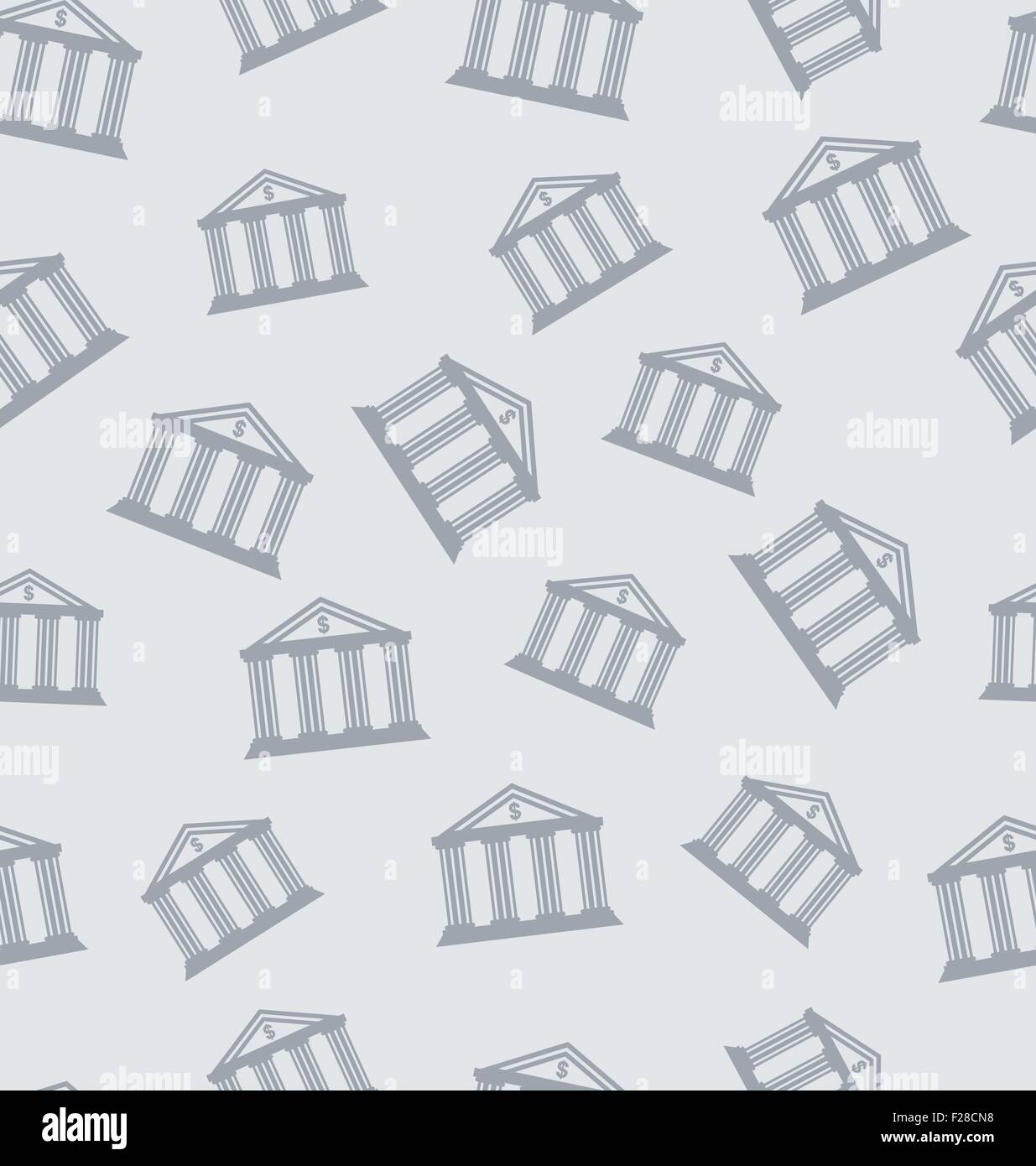 Seamless Pattern with Building of Bank Stock Vector Image & Art - Alamy