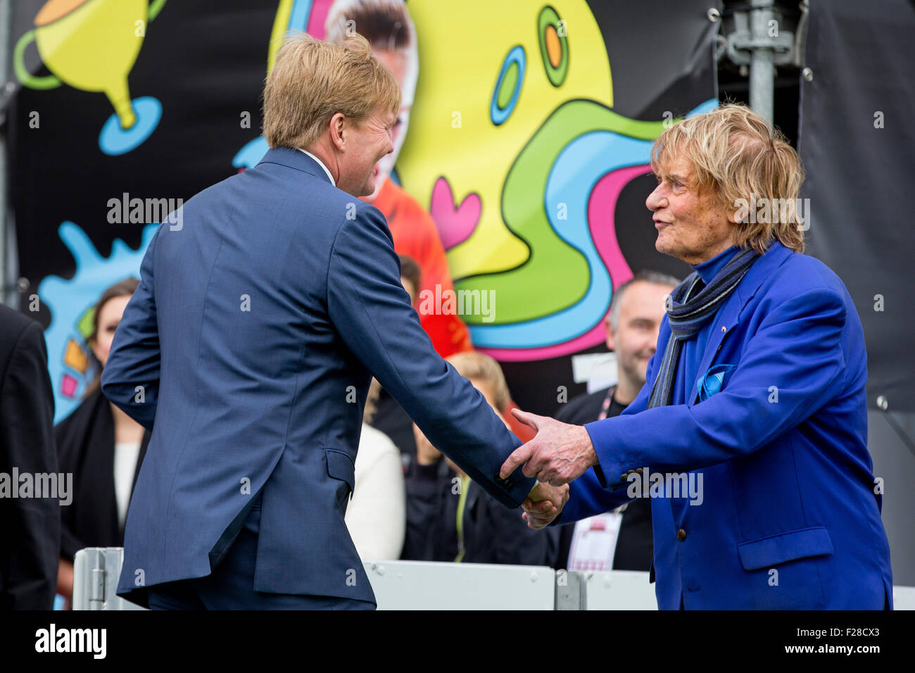 Amsterdam, The Netherlands. 12th Sep, 2015. King Willem-Alexander with ...