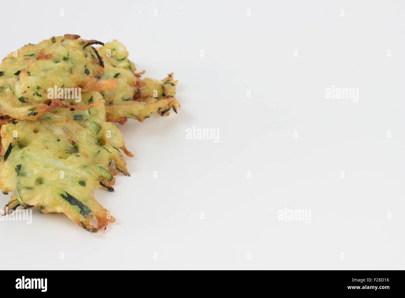 Deep fried courgette cakes. Cooked to perfection Stock Photo - Alamy