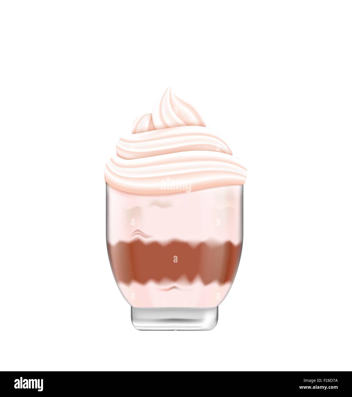 Bowl chocolate caramel ice Stock Vector Images - Alamy